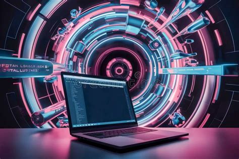 Stunning Abstract Digital Illustration Depicting The Intersection Of