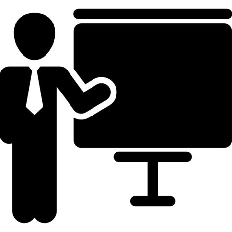Presentation Startup Icons Business Presenting Person People Man