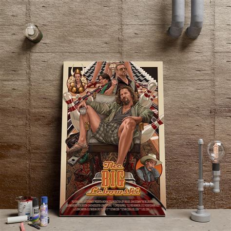The Big Lebowski Poster The Dude Wall Art Classic Movie Print Film