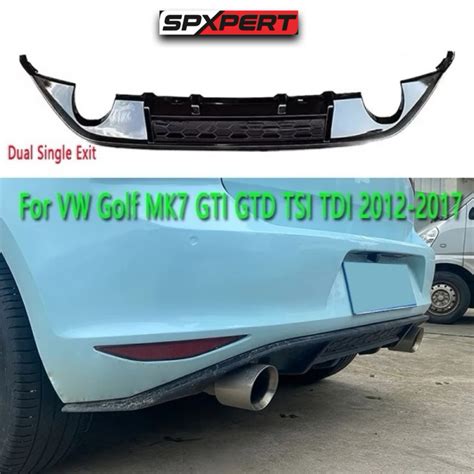 Volkswagen Golf Mk7 Rear Diffuser Gti Design Shopee Malaysia