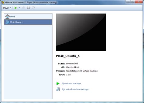 Installing Plesk On Vmware Workstation Player Plesk Onyx Documentation