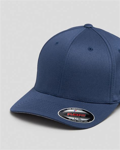Shop Flexfit Perma Curve Cap In Navy Fast Shipping And Easy Returns