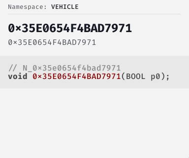 N X E F Bad FiveM Natives Cfx Re Docs