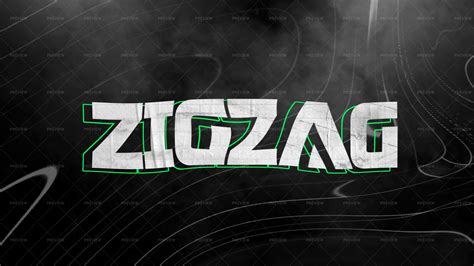 Zigzag Text Effect Graphics Motion Array