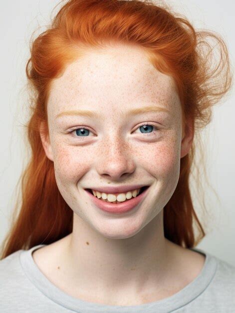 Girl Face With Detailed Skin Texture Premium Ai Generated Image