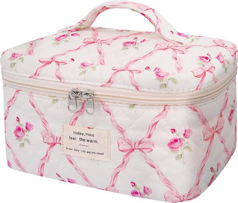 Gosect Large Makeup Bag Cute Cosmetic Bag For Women Girls