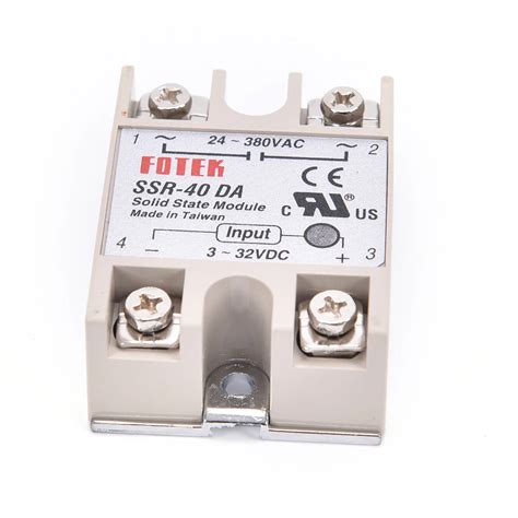 New Industrial Solid State Relay Ssr 40a With Protective Flag Ssr 40da