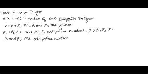 Solved Show That Every Integer Greater Than 11 Is The Sum Of Two