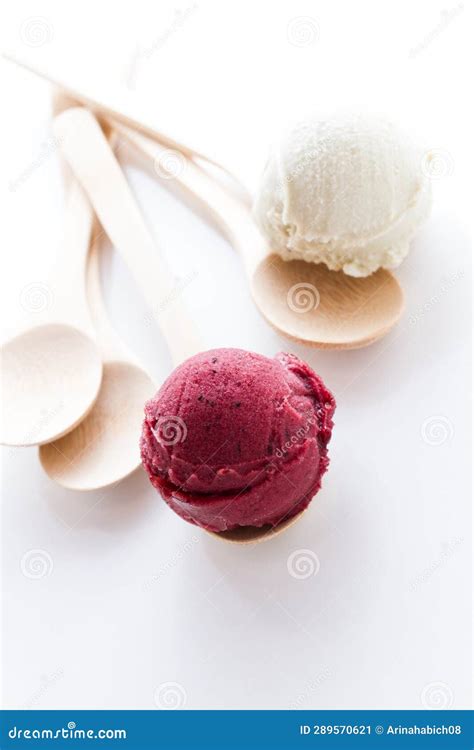 Gourmet Gelato Stock Image Image Of Purple Italian 289570621
