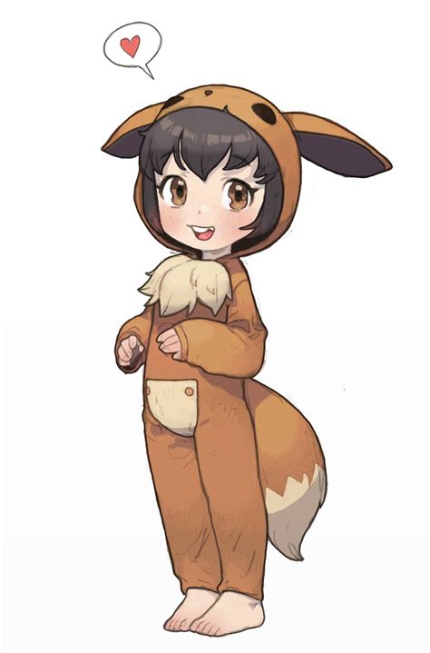 Eevee And Poke Kid Pokemon And More Drawn By Opossumachine Danbooru