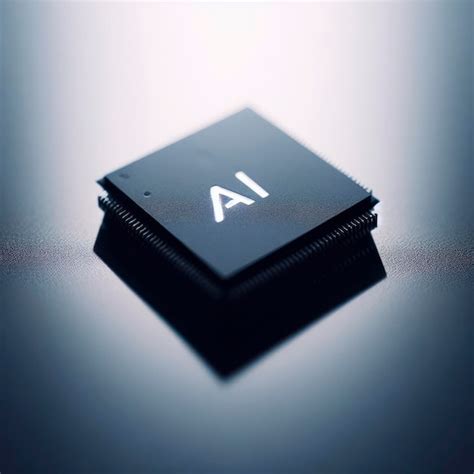 Premium AI Image Artificial Intelligence Micro Chip With Text On Chip Ai Generative