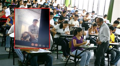 Perú Universitarios No Apagan Su Cámara Y Son Captados Teniendo