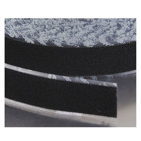 Velcro Brand 75 Ft X 2 In Loop Reclosable Fastener Black Roll Acrylic Adhesive 1 Per Pk