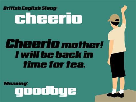 Slang Cheerio Funky English