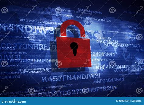 Security Lock Coding Stock Image Image Of Letter Numbers