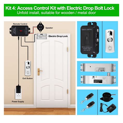 Wireless Access Controller System Kit Remote Control Door Opener Household Electric Lock