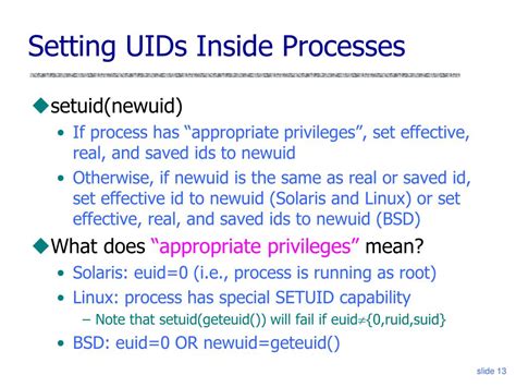 Ppt Unix Security Setuid And Chroot Static Security Analysis With