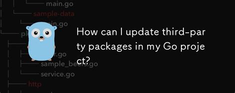 如何更新我的 Go 專案中的第三方套件？ Golang Php中文網
