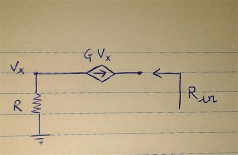 Finding Input Resistance For This Circuit Electrical Engineering Stack Exchange