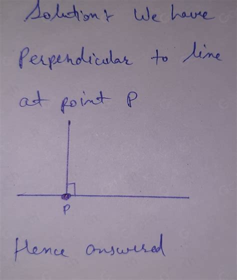 solved 1 using compasses and a ruler construct a perpendicular to