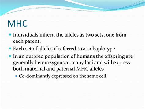 PPT MHC PowerPoint Presentation Free Download ID