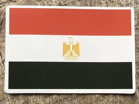Egypt Flag Map Vinyl Sticker Decal 3”x2” 0 99 Picclick Ca