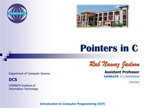 pdf pointers in c rab nawaz jadoon assistant … · department of