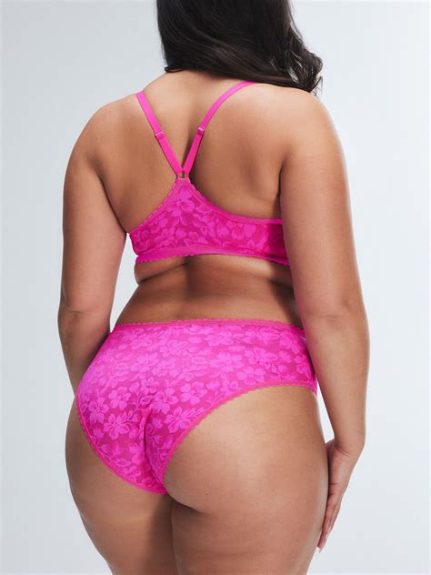 Lavish Lace Front Closure Push Up Bra In Pink Savage X Fenty