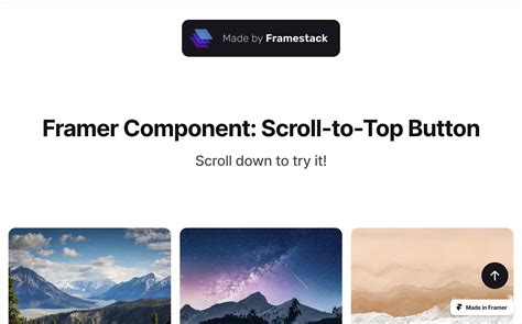 Framer City Scroll To Top Button Isaac Roberts 1 Framer Resource