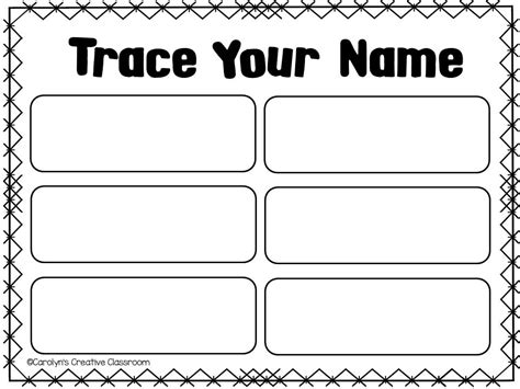 EDITABLE Name Practice Sheets