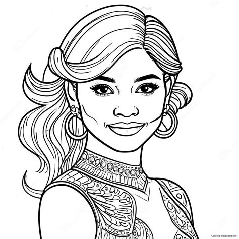 Zendaya Coloring Pages Printable
