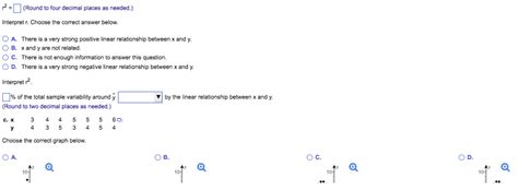 solved for each data set interpret their values complete