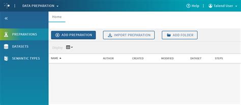 Opening A Dataset From A Local File Talend Data Preparation Getting Started Guide Help