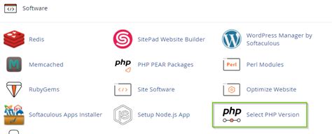 PHP Version Settings TSC Telephone Service Company