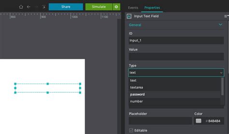 Asterisks Textfield Justinmind Q A