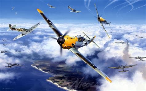 Me 109 Messerschmit Bf 109 Aviation Art Aircraft Art Aviation