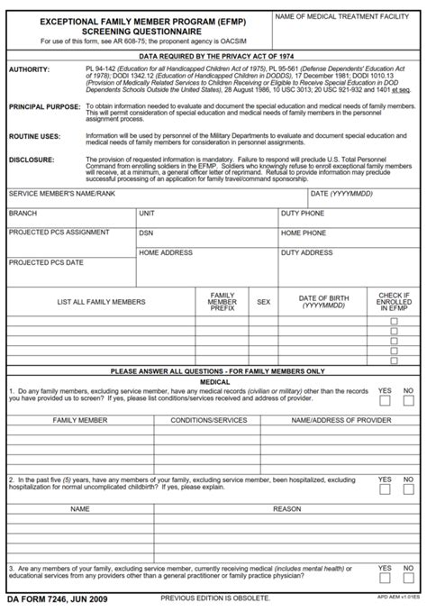 Da Form 7246 Fillable Army Pubs 7246 Pdf Da Forms 2025
