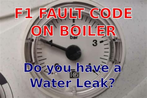 F1 Boiler Fault Code Solution Explained Simply