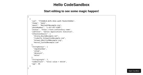 Zod Mock Builder Forked Codesandbox