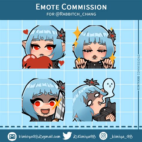 [for Hire] Fully Rendered Illustration Emotes Pngtuber R Ffxivart
