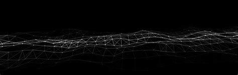 Premium Vector Abstract Technology Wave Of Particles Big Data Visualization Vector Dark