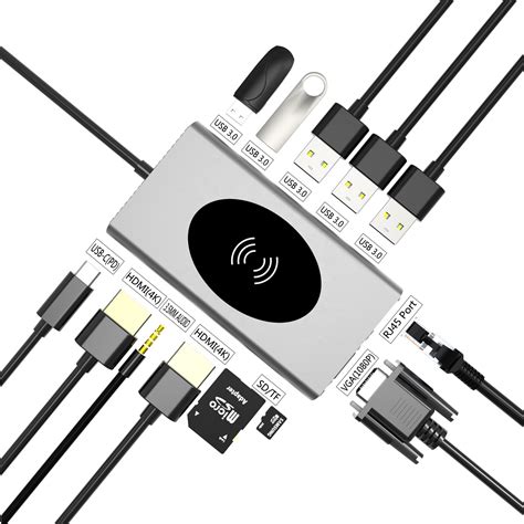 In Computer Accessories Best Seller Type C To Hdmi Vga Usb Sd Tf Rj Pd Audio W