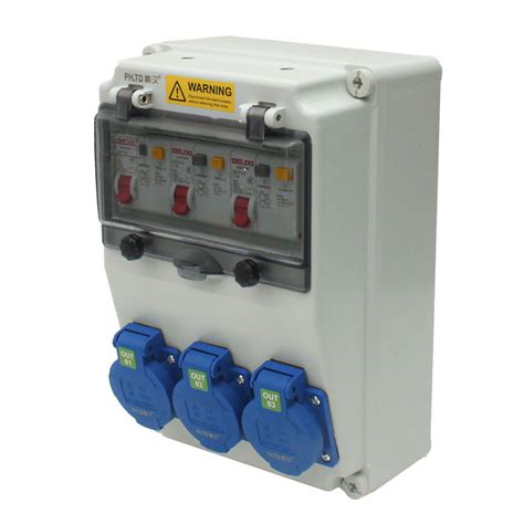 IP67 Connector Interlocking Socket Outlet Industry Electric Plug Socket Box 2 Socket Rack