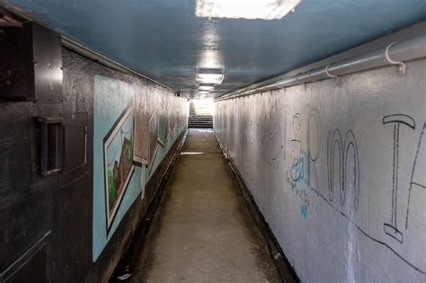Route 66 Pedestrian Underpass Mural In Chelsea Oklahoma