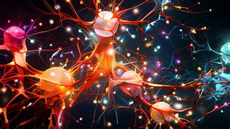 Colorful Neural Network Illustration In Abstract Art Style Stock Video Video Of Colorful