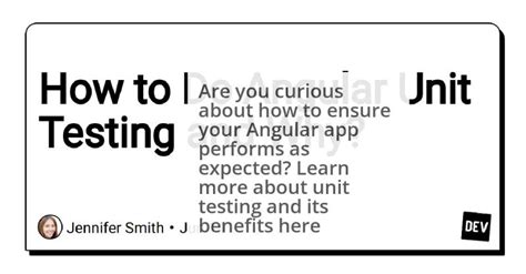 Angular Jobs On Linkedin How To Do Angular Unit Testing And Why
