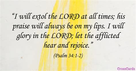 Psalm 342 I Will Glory In The Lord Let The Afflicted Hear A