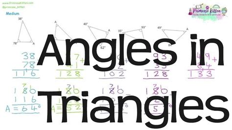 Angles In Triangles Revision For Maths Gcse And Igcse Youtube