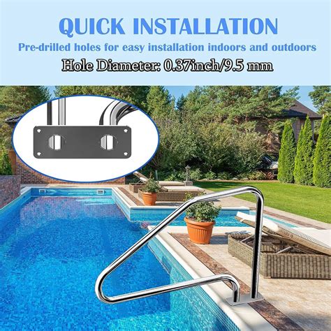 Kodom Pool Handrail 49 X 34 Pool Stair Rail India Ubuy