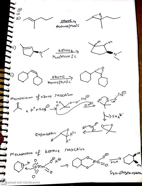 [Solved] . For each of the following reactions, draw the skeletal... | Course Hero
